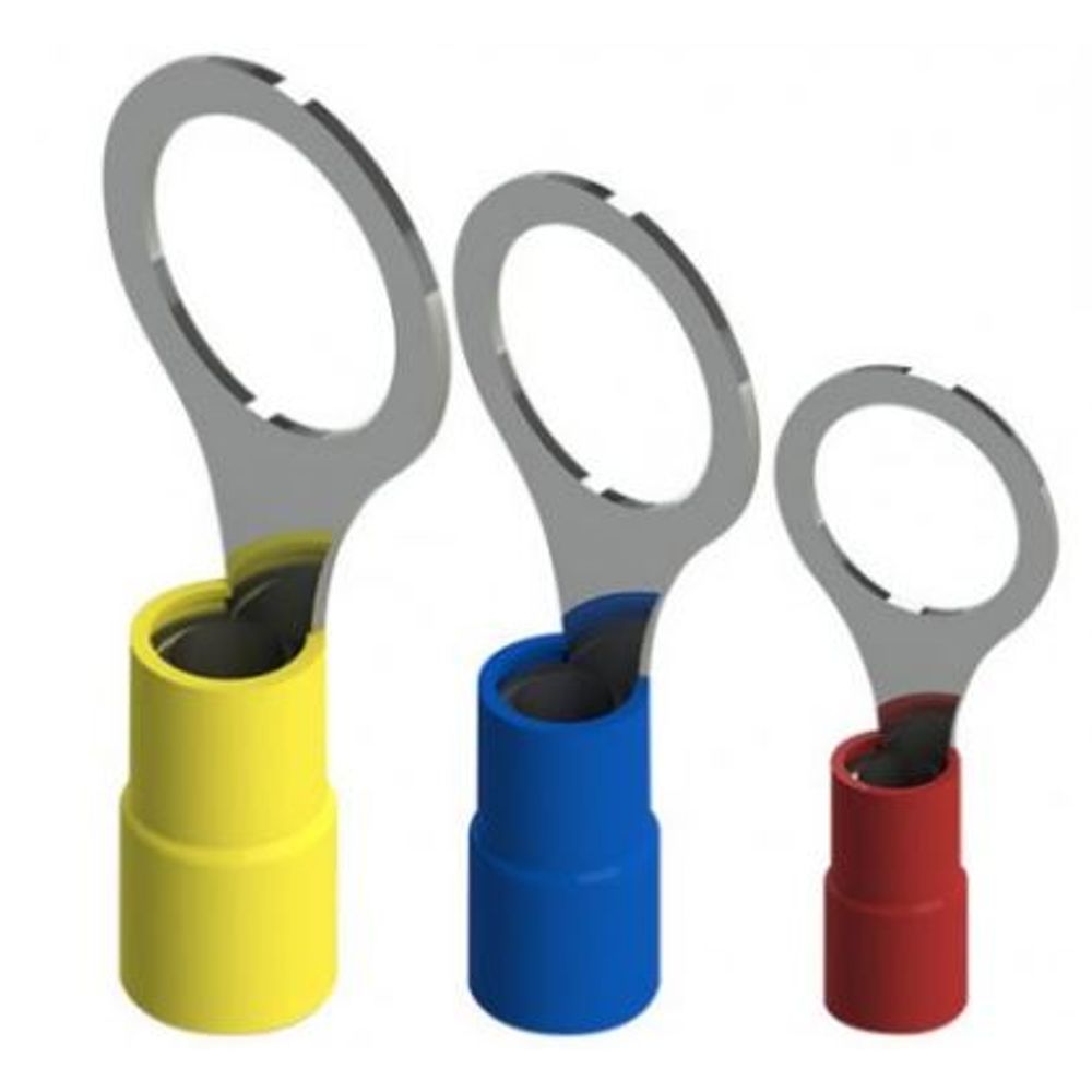 Terminal Elétrico Olhal Pre-Isolado 4mm 6mm2 Amarelo TP64 - INTELLI ...