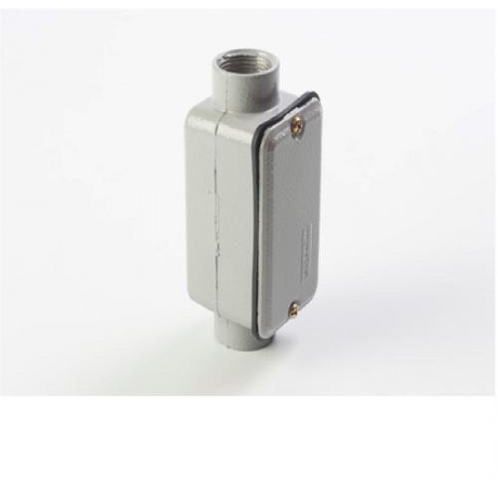 Condulete Alumínio C 1/2" Bsp Cinza Com Tampa Com Vedação - E002020020 ...